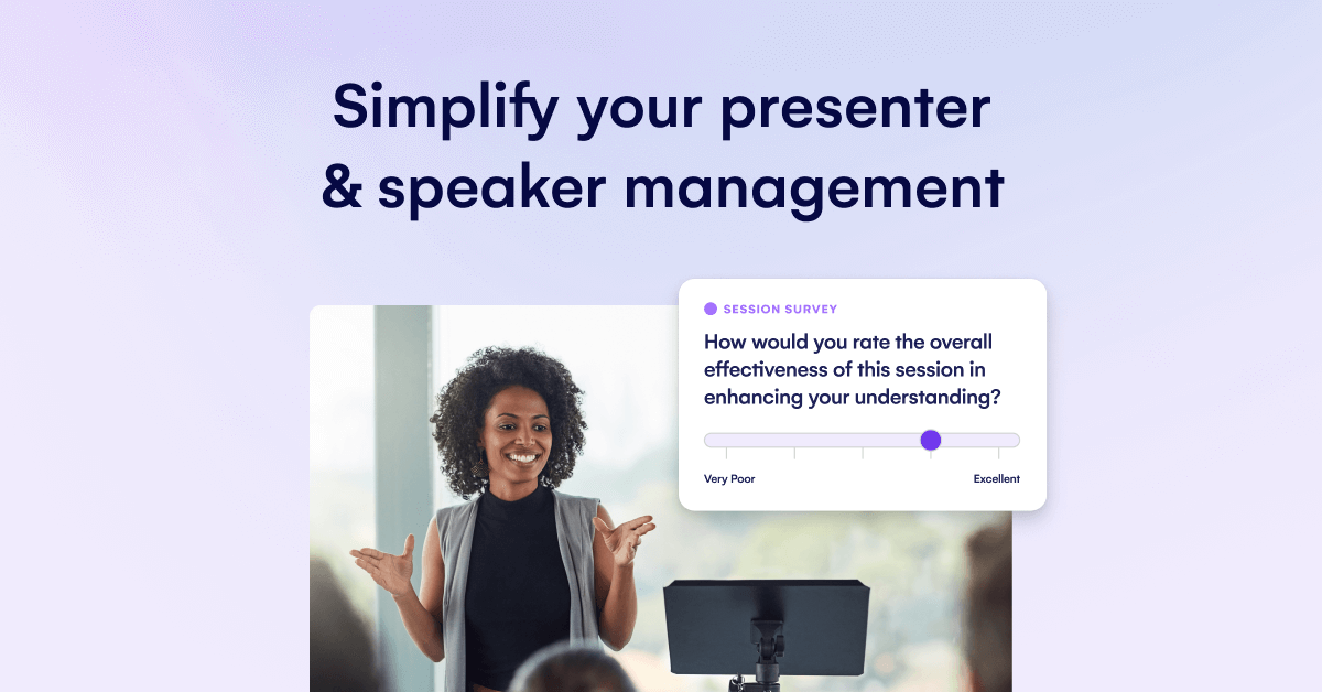 Presenter & Speaker Management Software | EventsAir