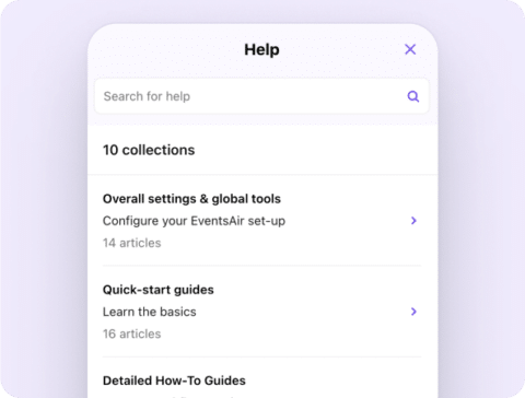 Event Management Support & Assistance | EventsAir