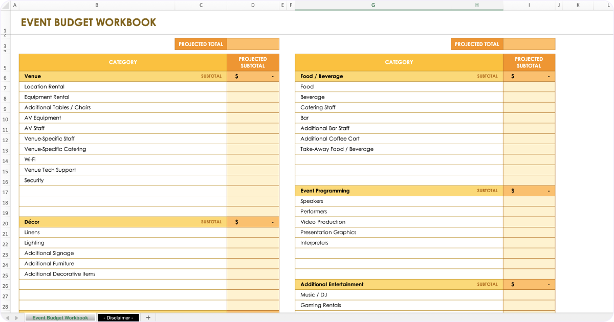 Here Are 6 of the Best Event Budget Templates We’ve Seen
