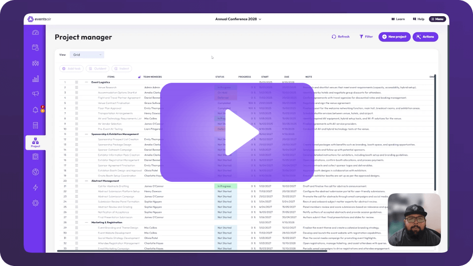 EventsAir On Demand Demo Library | See EventsAir in Action Now