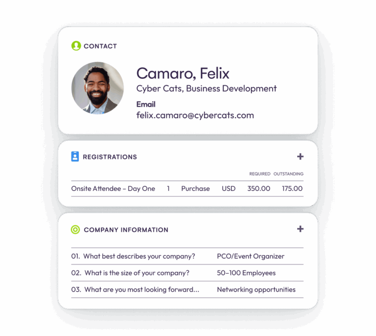 Attendee Management Software | Centralized Event Contact Tools